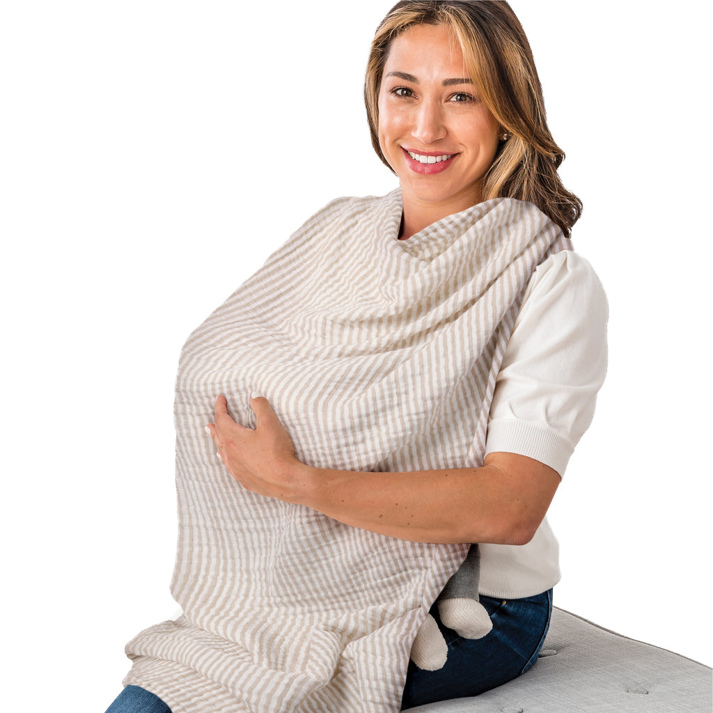 Itzy Ritzy Breastfeeding Boss (Chai Stripes) - babyandme.ca – babyandme ...