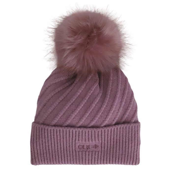 Calikids W2504 Soft Touch Pom-Pom Knit Hat (Dusty Orchid) - babyandme ...